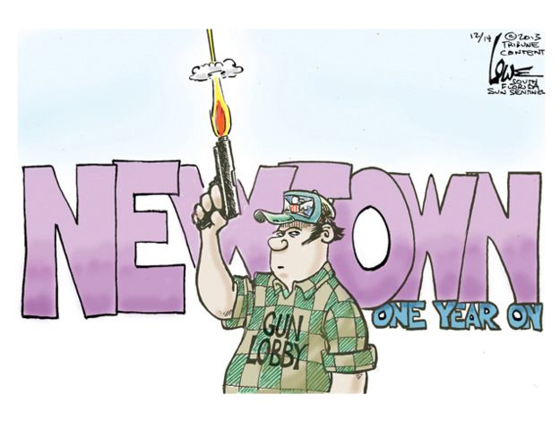 Editorial cartoon Newtown gun lobby | The Week