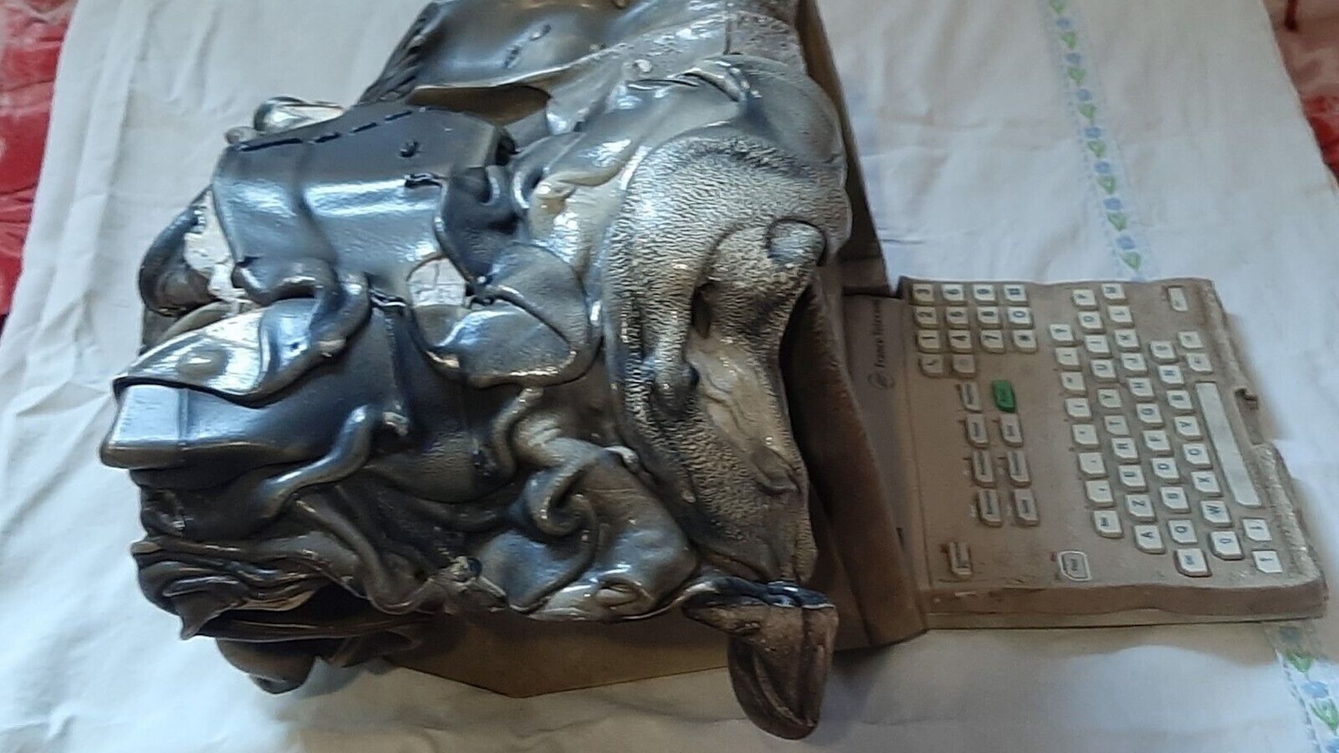 Melted Minitel terminal rescued from fire, listed for $500 — seller ...