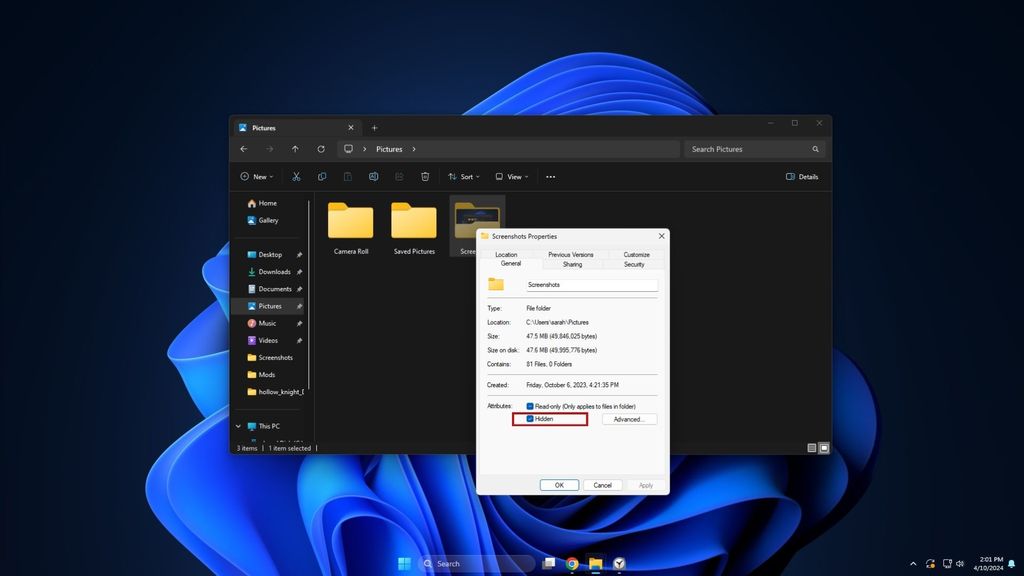 How to hide folders in Windows 11: Nothing to see here | Laptop Mag