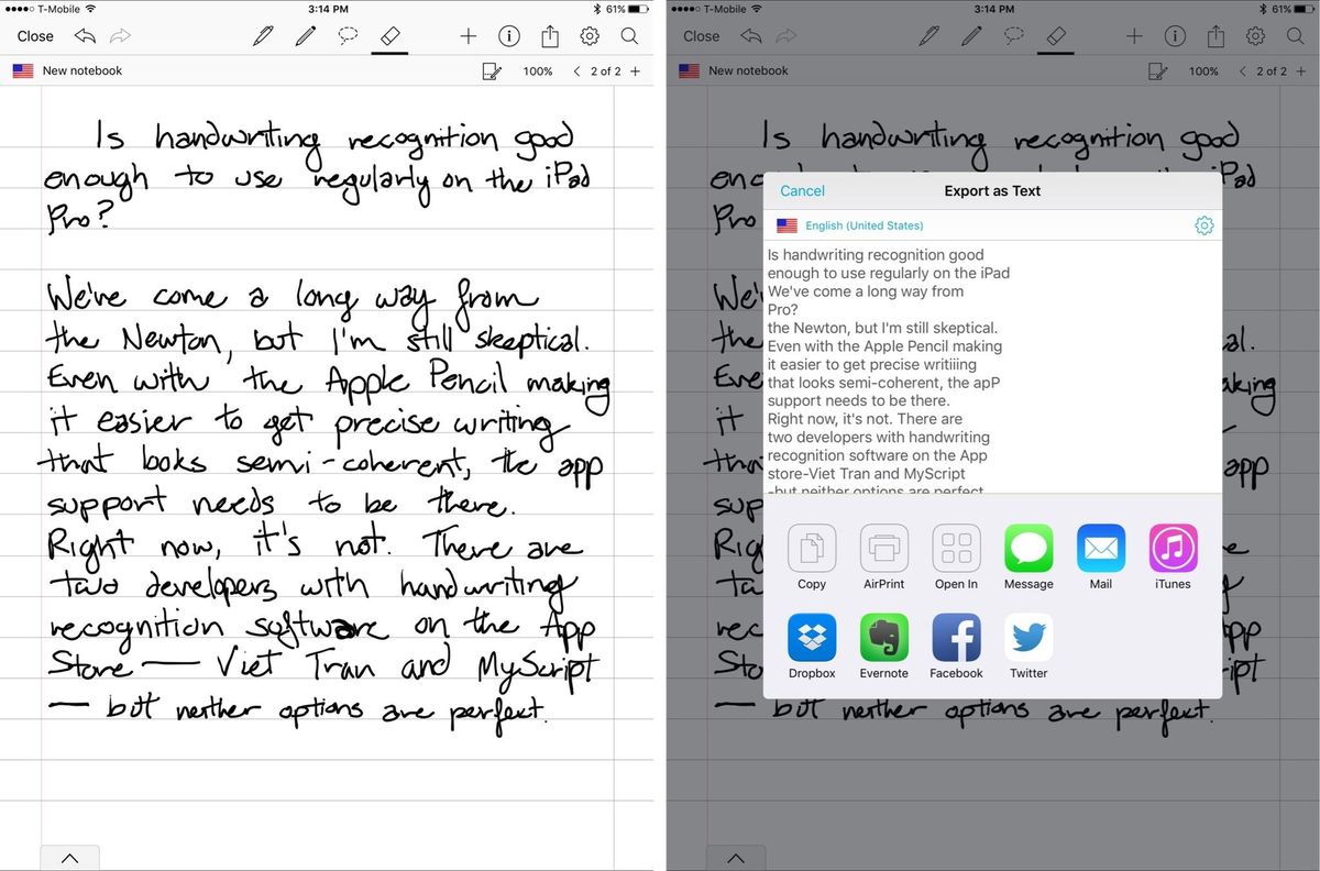 I want handwriting recognition on the iPhone and iPad — even if it ...