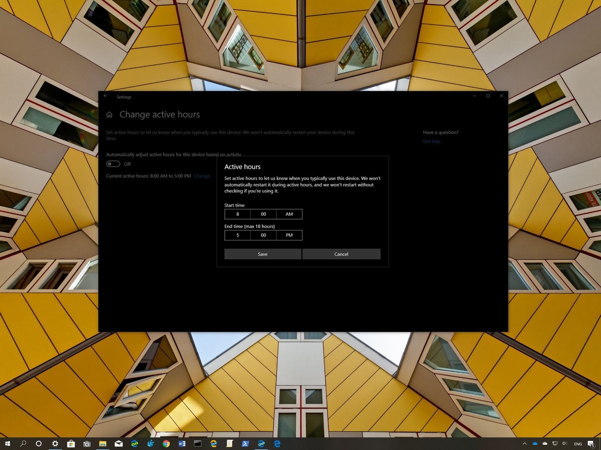 How to configure Windows 10 active hours to avoid sudden restarts ...
