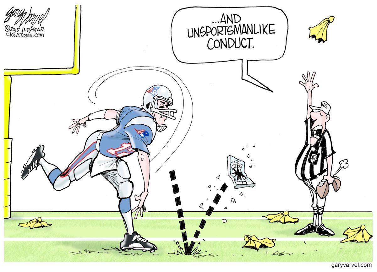 Editorial cartoon U.S. NFL Deflategate | The Week