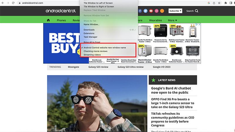 How to add custom names to your Chrome browser windows | Android Central