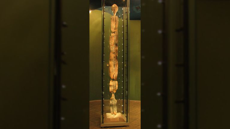 Shigir Idol: World's oldest wood sculpture has mysterious carved faces ...