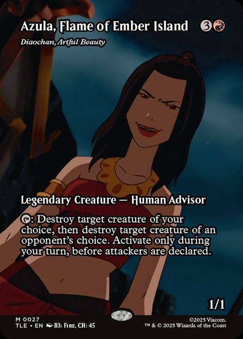 Bend fire and lightning with Avatar's Azula in Magic: The Gathering ...