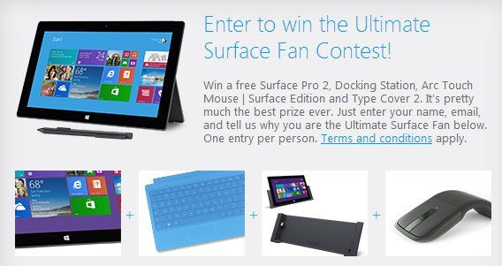 Counting down to the new Surface tablets with a Microsoft contest and ...