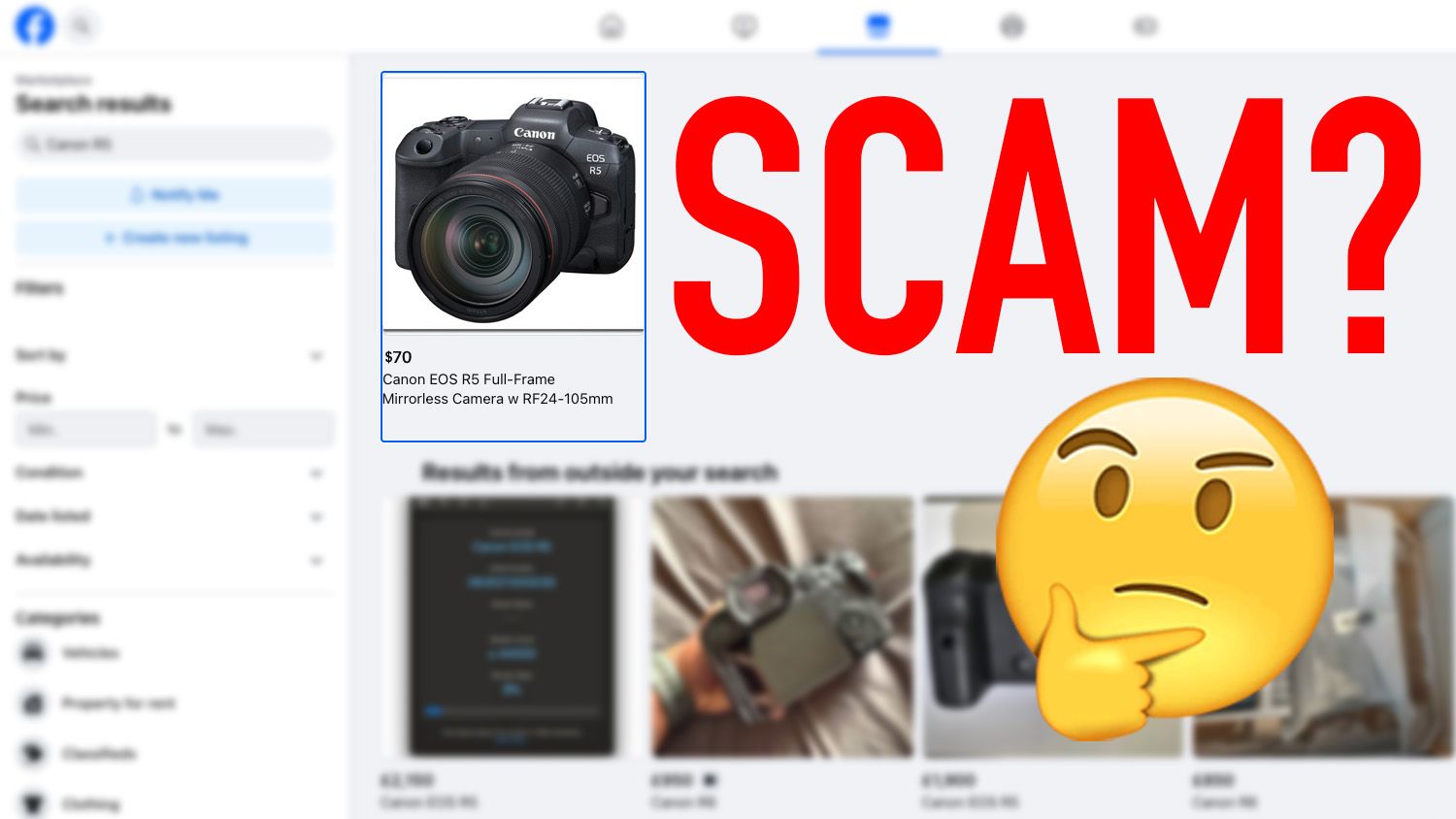 Buying a camera on Facebook Marketplace? Here's my tips to avoid ...