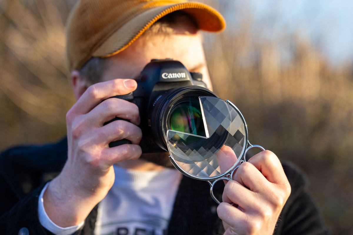 Add some kaleidoscopic color to your photos with a set of prism filters ...