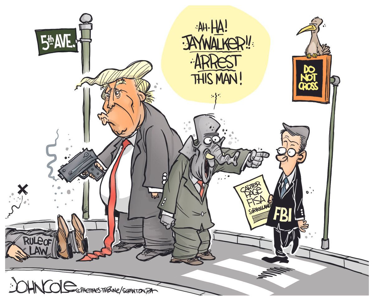 Political Cartoon U.S. FISA Court Donald Trump FBI | The Week