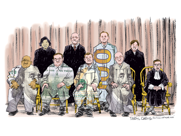 Political cartoon campaign finance | The Week