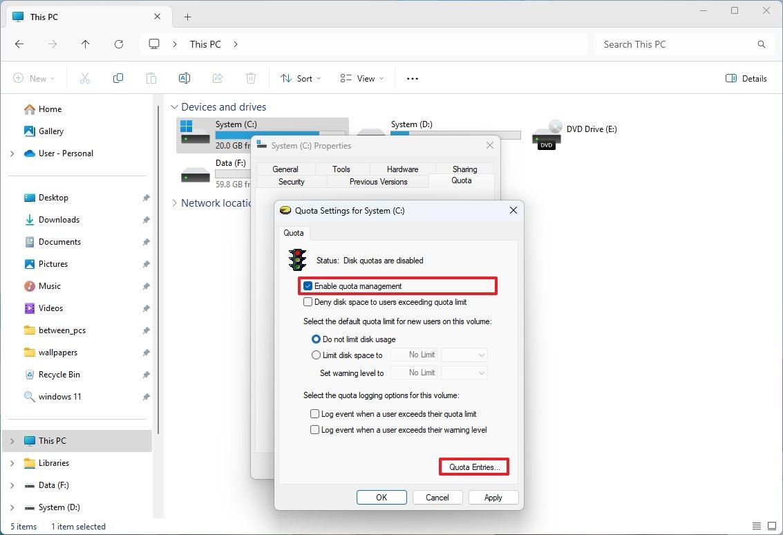 How to use Disk Quotas on Windows 11 | Windows Central