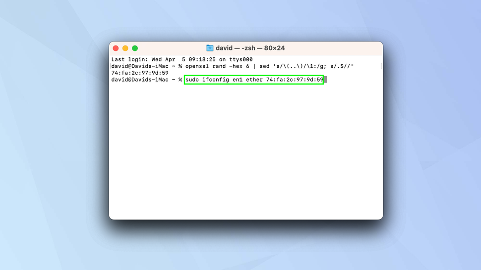 How to change your MAC address in macOS | Tom's Guide