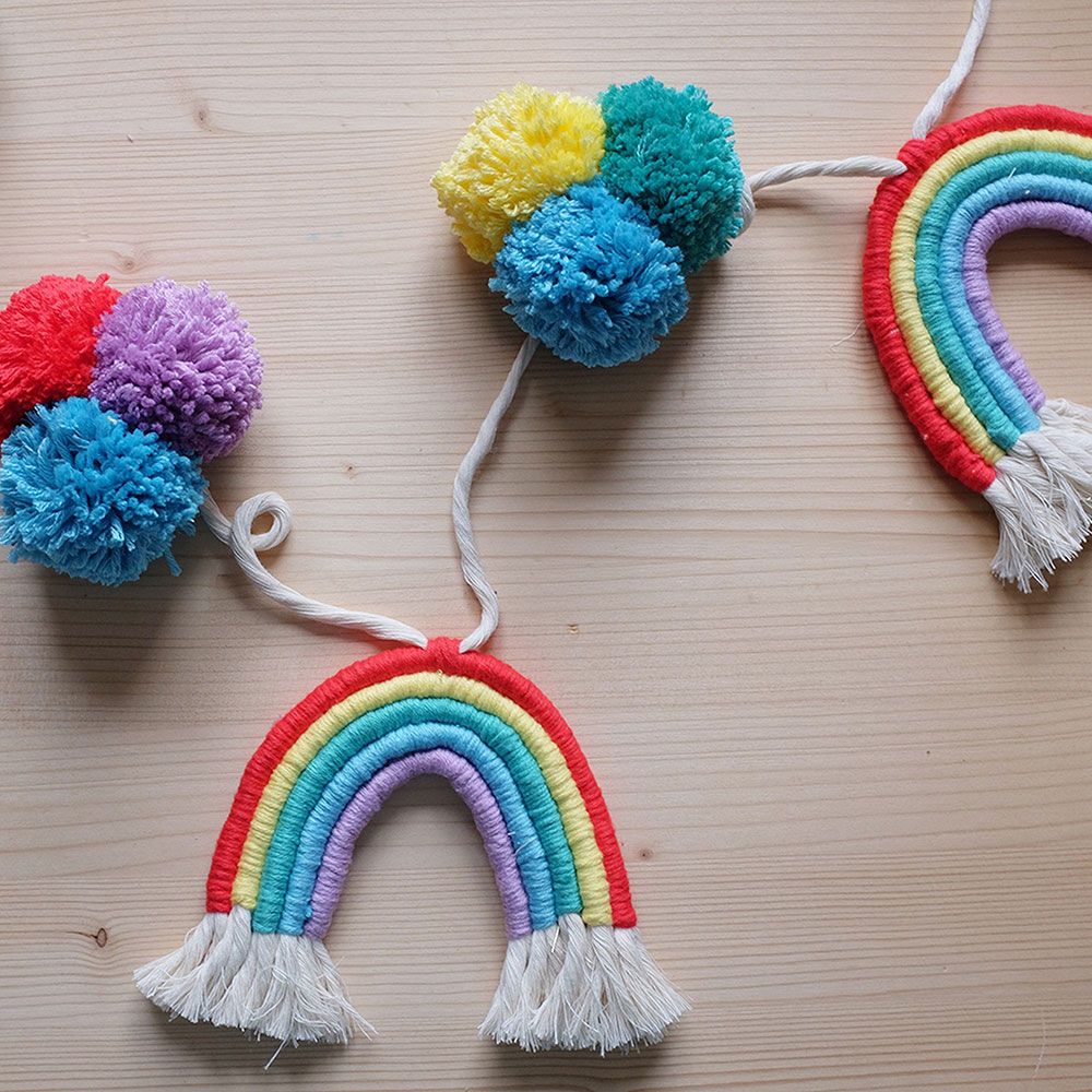 Learn how to make rainbow bunting - perfect for Pride month | Ideal Home