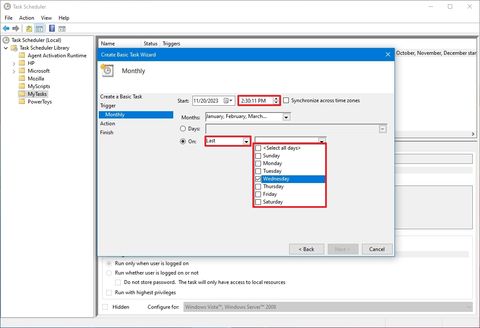 How to create an automated task using Task Scheduler on Windows 10 ...