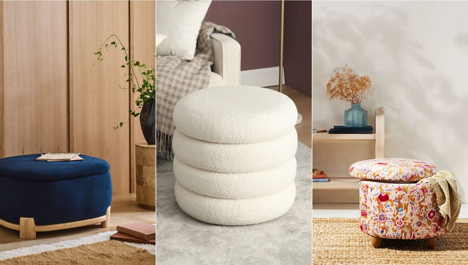 These storage ottomans are both chic and incredibly practical | Homes ...