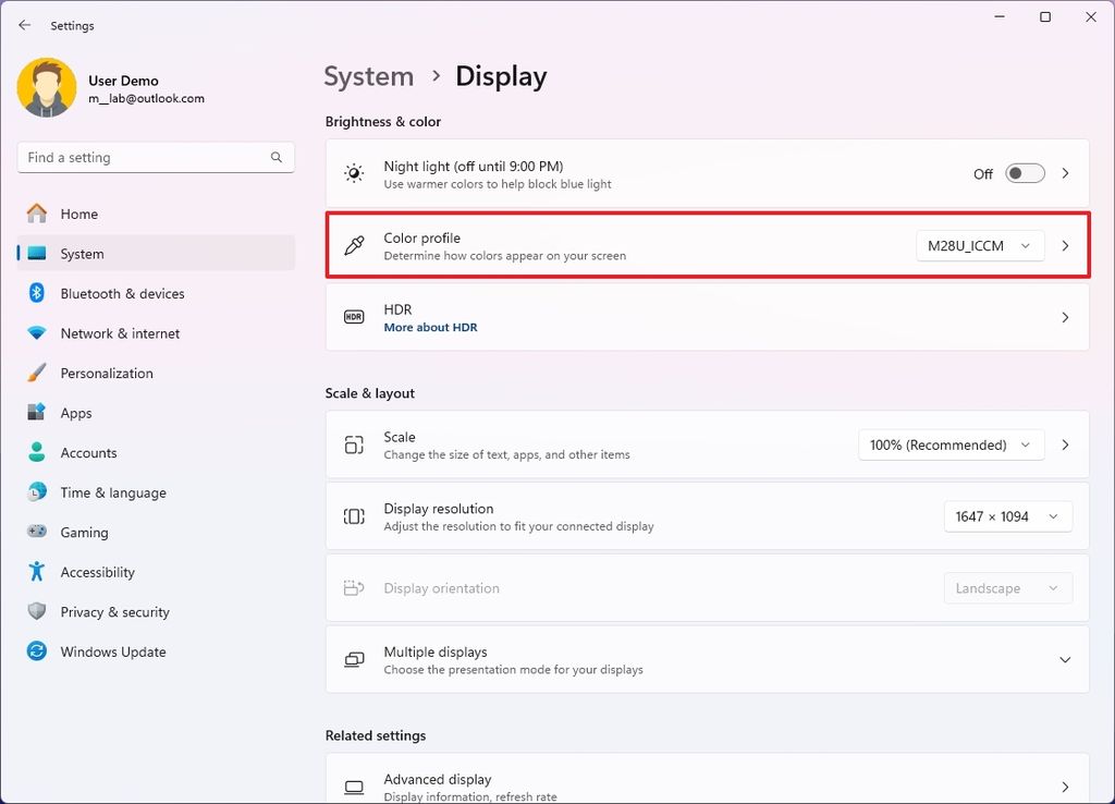How to get correct color profile for your monitor on Windows 11 ...
