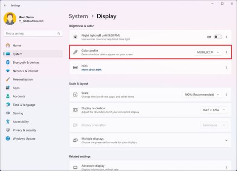 How to get correct color profile for your monitor on Windows 11 ...