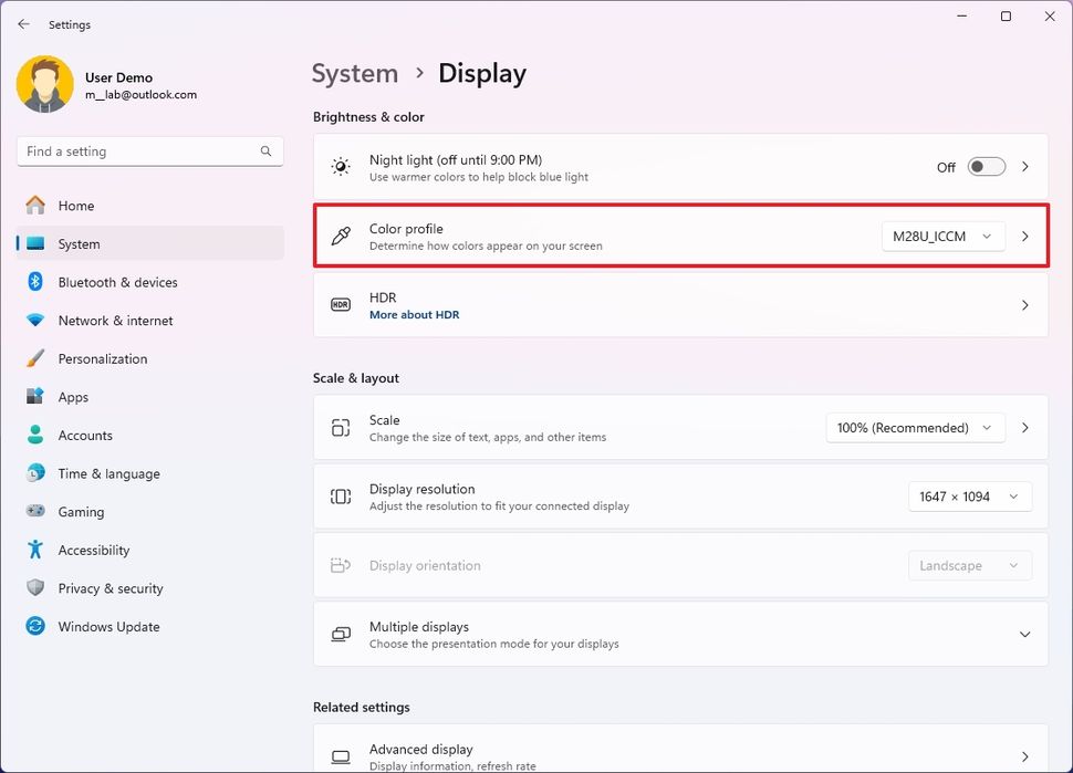 How to get correct color profile for your monitor on Windows 11 ...