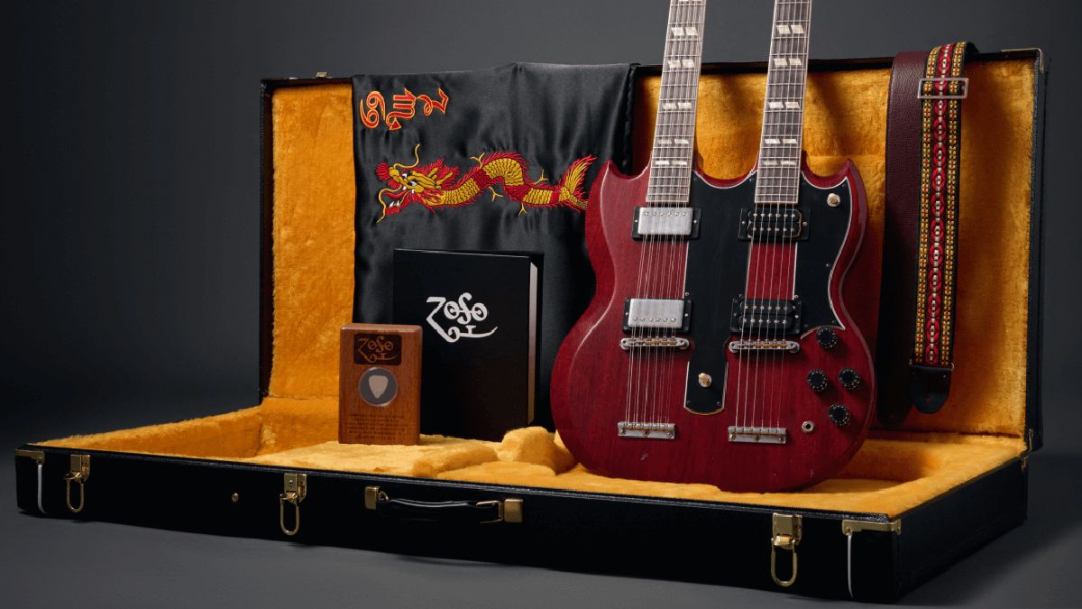 Jimmy Pages Eds 1275 Double Neck Gets Gibson Replica Guitar World
