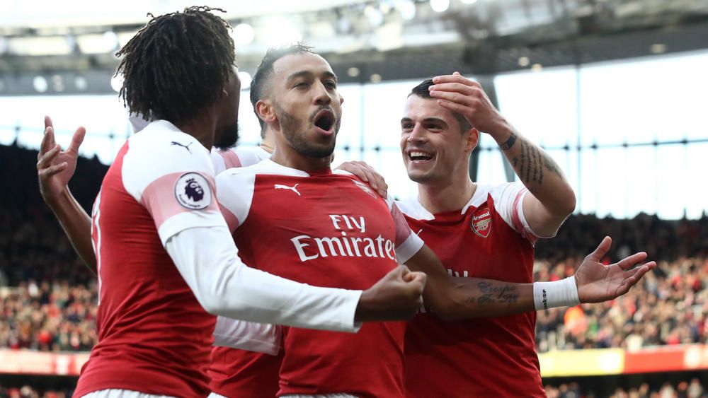 Arsenal 4 Tottenham 2 Aubameyang Double Inspires Thrilling Derby