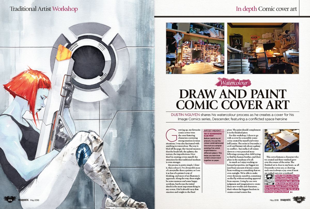 Create explosive comic art with ImagineFX issue 160 | Creative Bloq