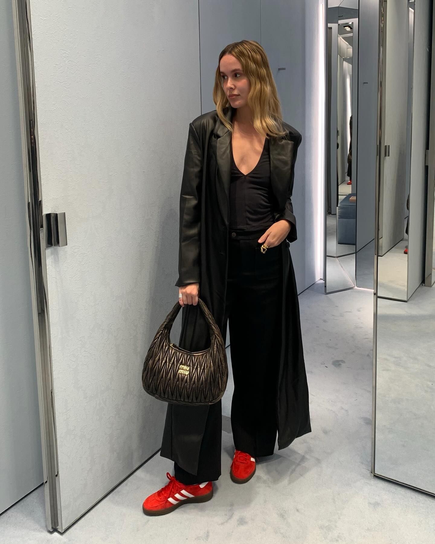 The Red Trainer Trend Keeps Cropping Up on Chic Spring Outfits | Who ...