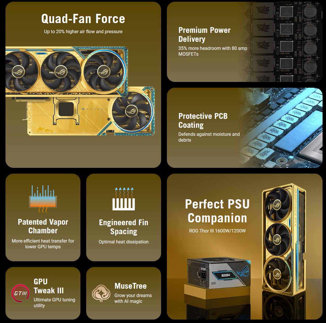 Asus rolls out golden RTX 5090 for buyers with deep pockets — ROG ...