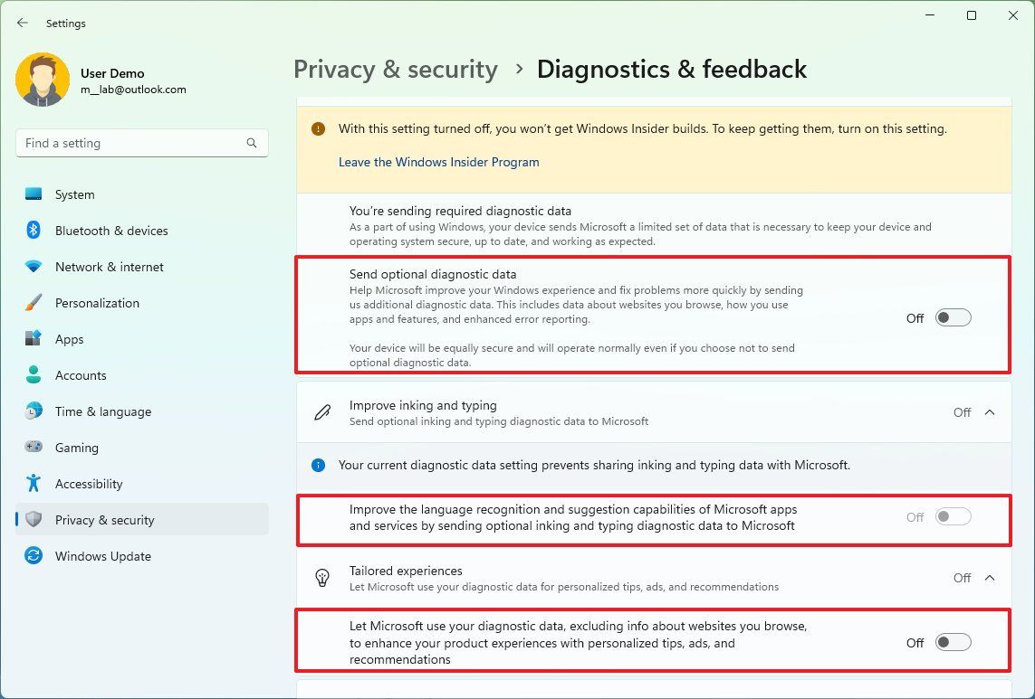 How to disable data tracking features on Windows 11 | Windows Central