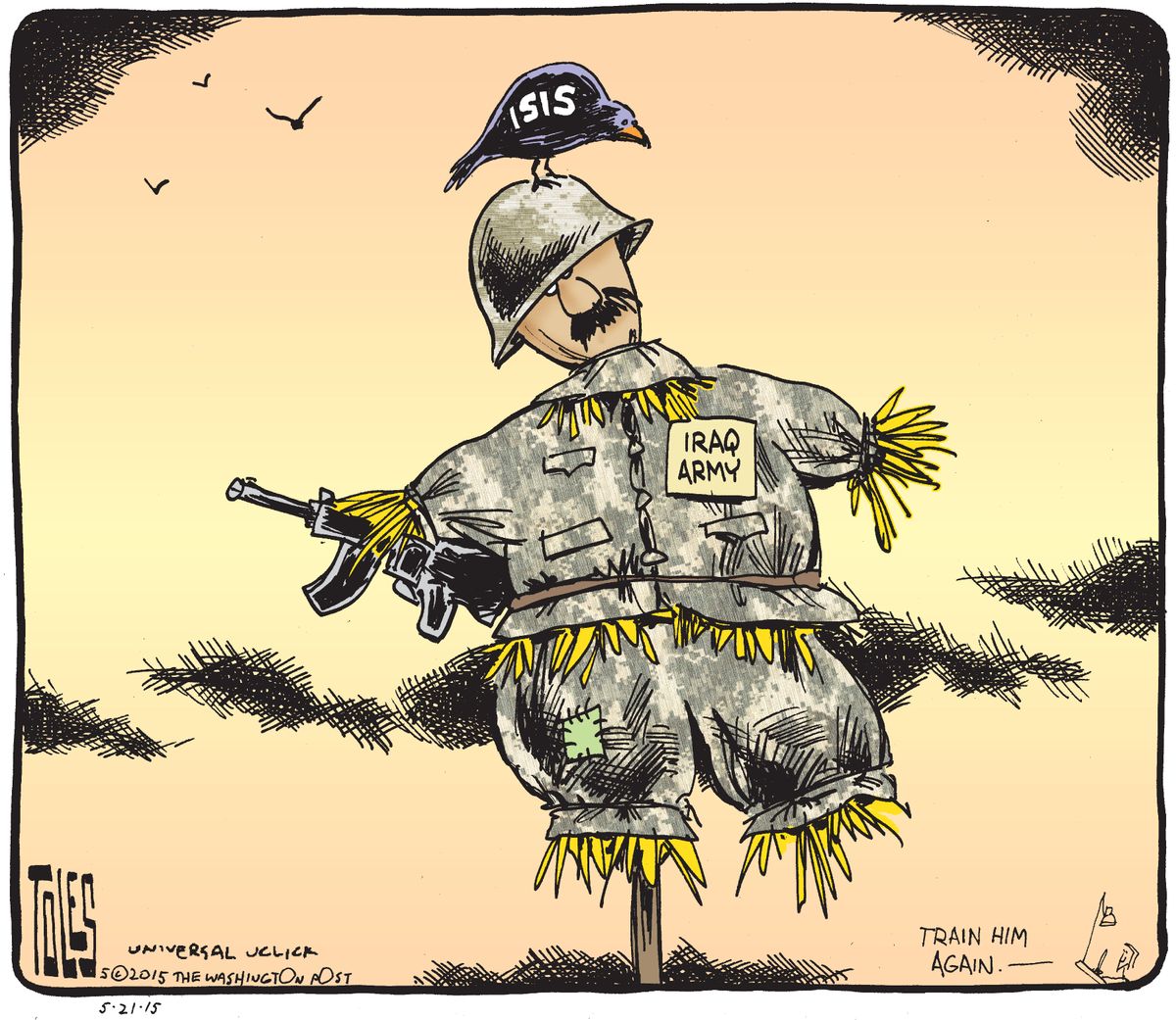 Political cartoon World Iraq Army ISIS | The Week