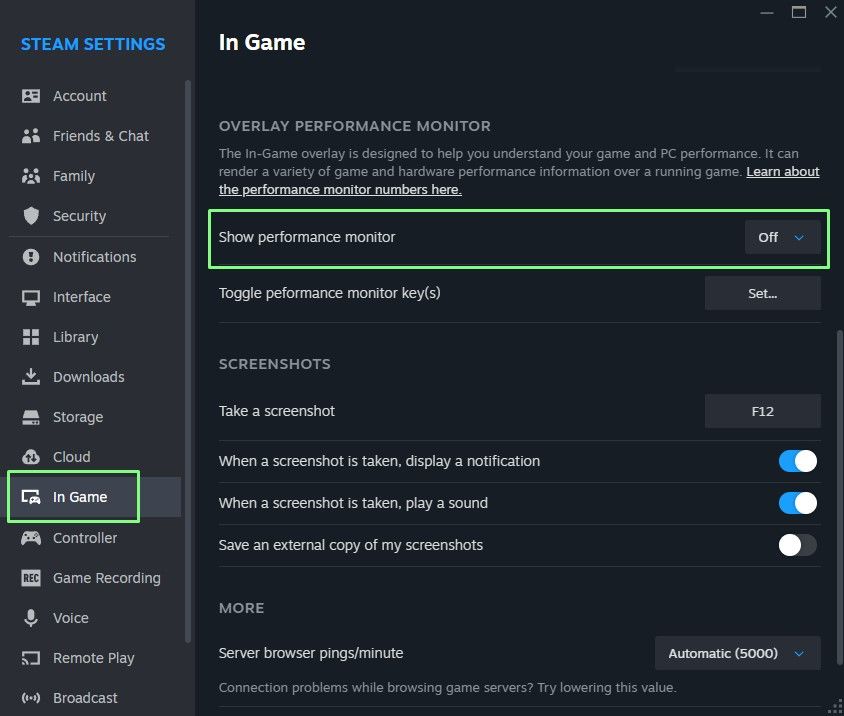 How to use Steam’s in-game performance monitor to display real FPS with ...