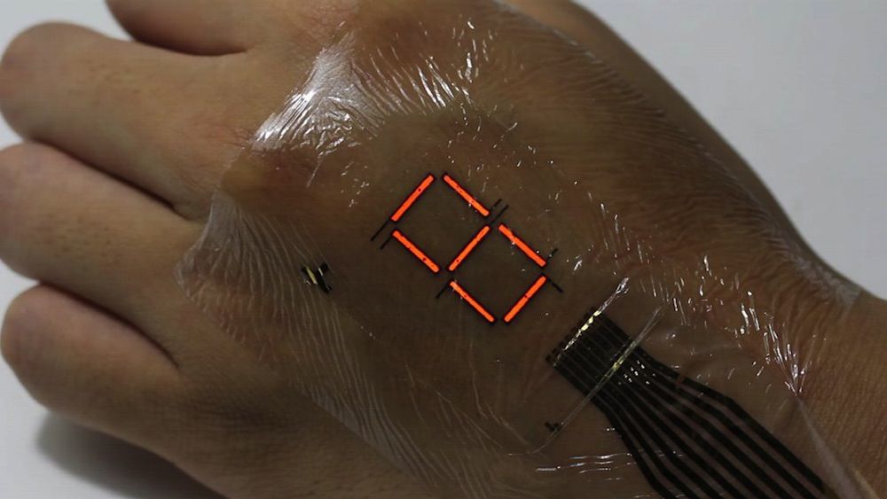 Ultrathin 'E-Skin' Turns Your Hand into an Electronic Display | Live ...