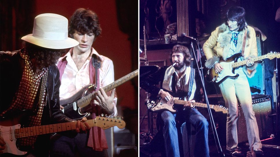 Bob Dylan, Robbie Robertson Eric Clapton, Ronnie Wood play I Shall Be ...