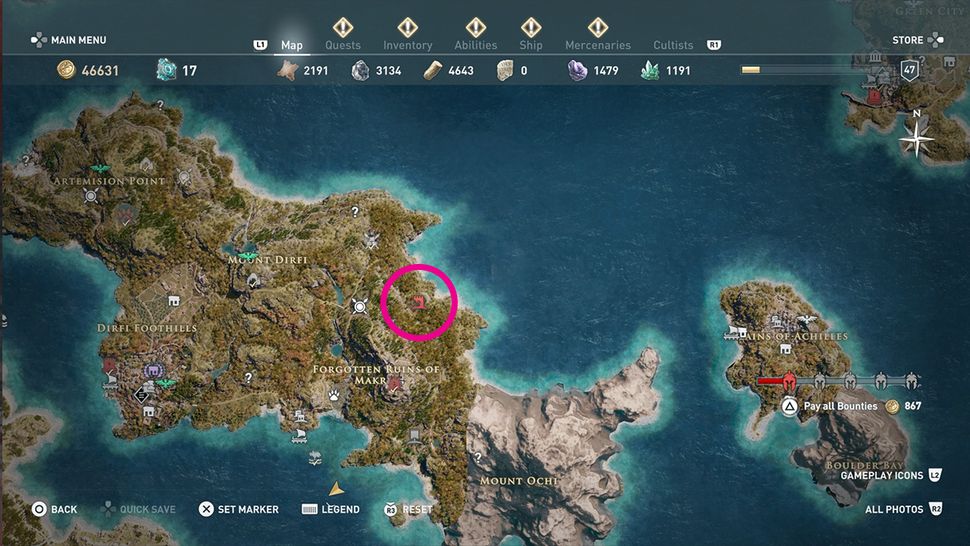 Assassin's Creed Odyssey Xenia Treasure Hunt: How to find every item ...