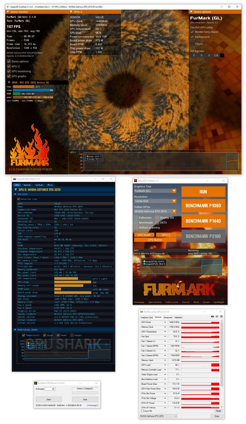 GPU‐punishing FurMark 2 released with cross-platform support for Windows, Linux - macOS and ...