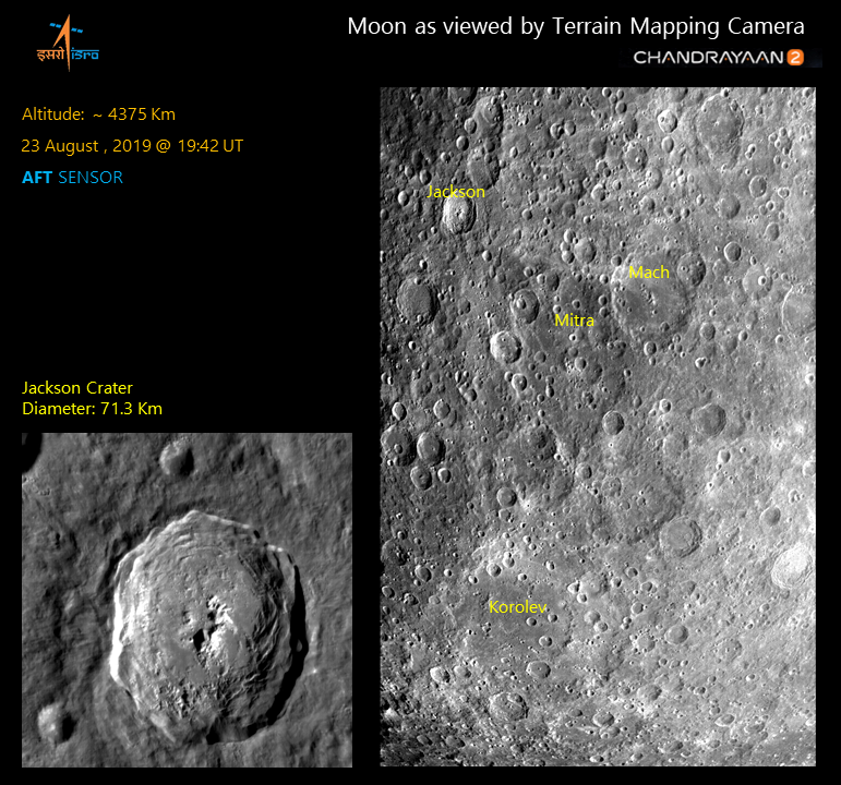 India's Chandrayaan-2 Spacecraft Scouts the Moon in New Lunar Photos ...