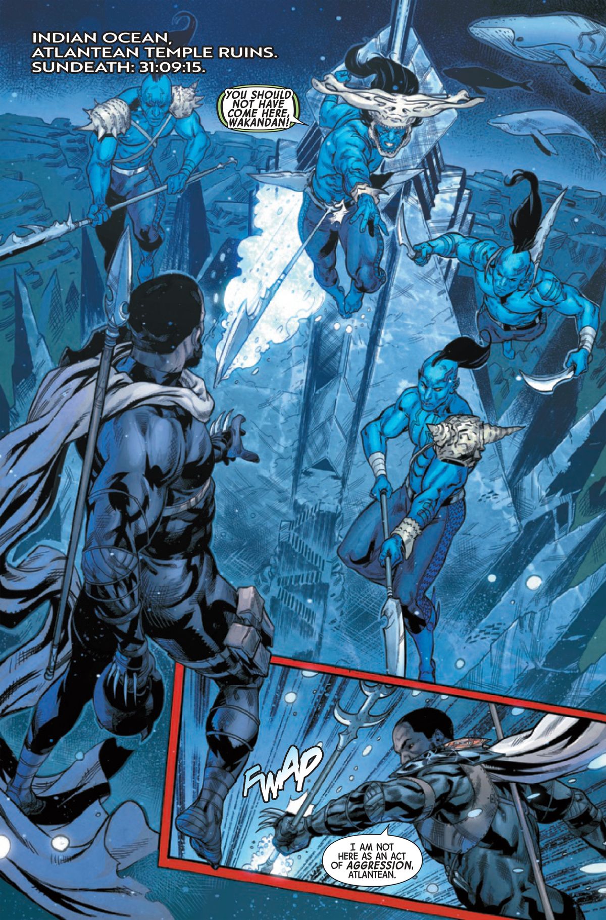 Vampire T'Challa takes on the forces of Atlantis as Black Panther ...