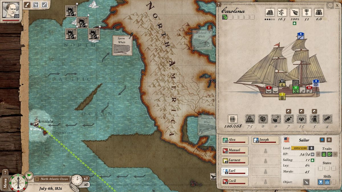 Chase Moby Dick in nautical strategy RPG Nantucket | PC Gamer