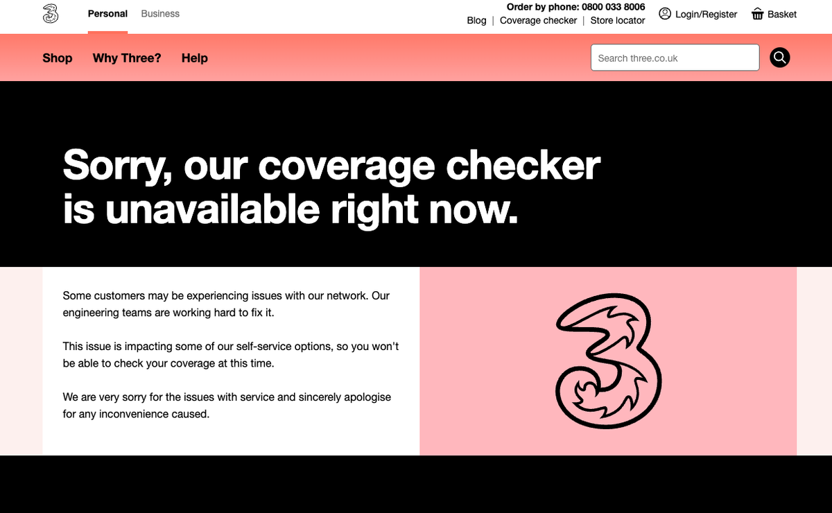 Three UK outage — network service restored but "additional impact ...