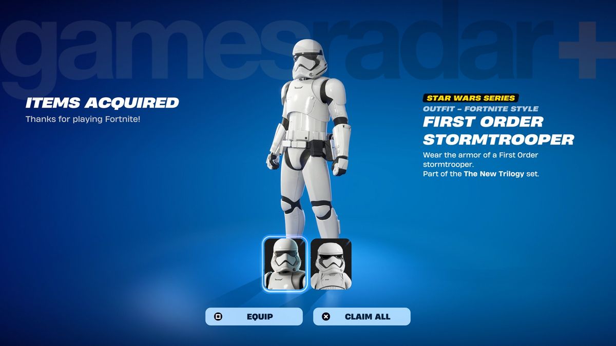 How to get the Fortnite First Order Stormtrooper skin | GamesRadar+