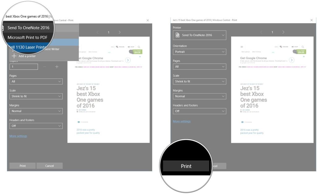 How to print from Edge for Windows 10 | Windows Central