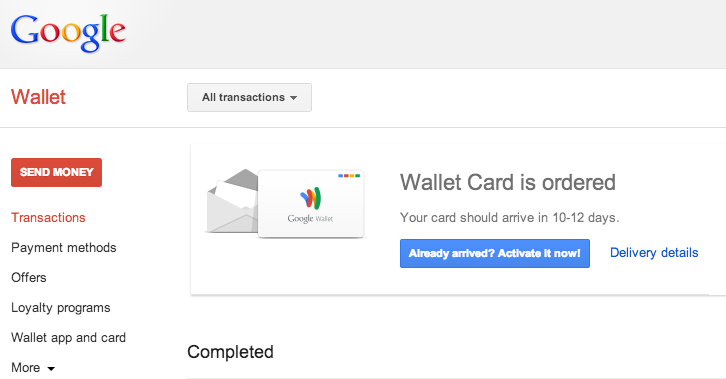 Google Wallet Card now available to order, ships in 10-12 days ...