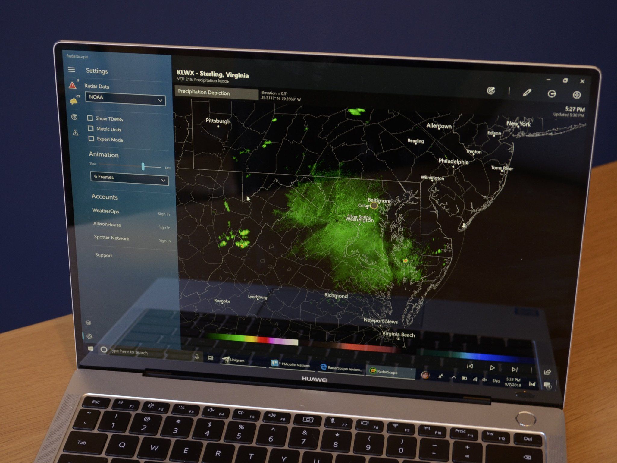 RadarScope review: An extremely detailed weather app on Windows 10 ...