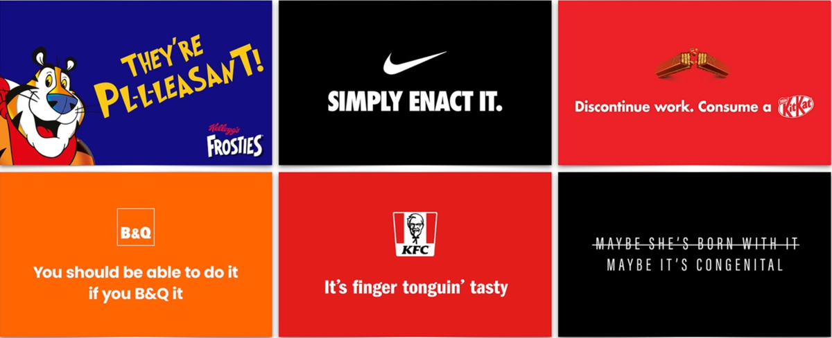 Clever 'broken slogan' billboards make an important point about ...