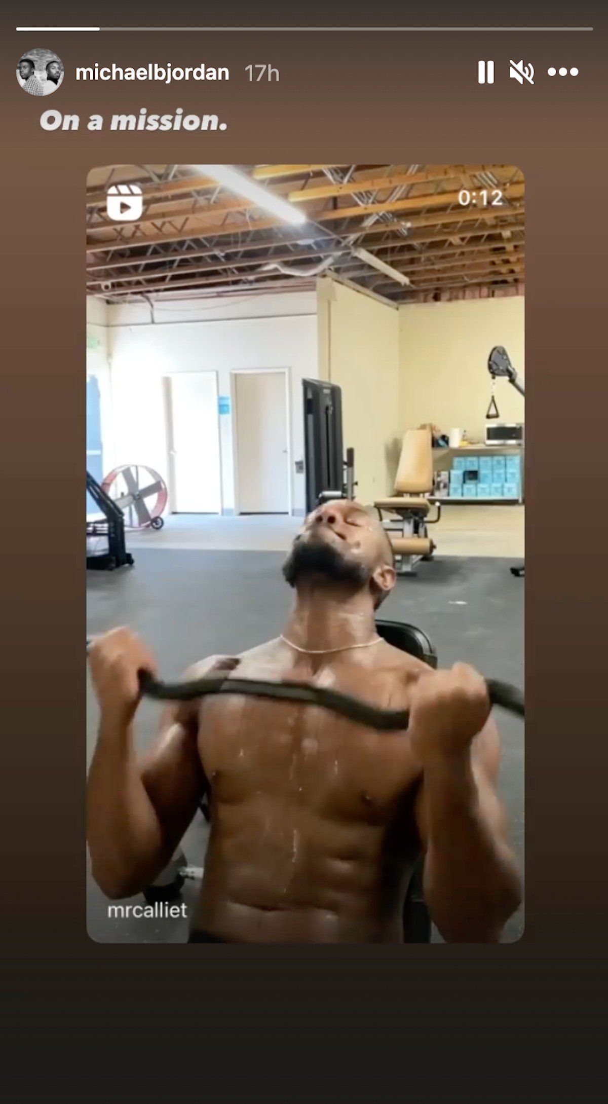 Michael B. Jordan Is Working Those Abs On A Fitness ‘Mission,’ And Dang ...