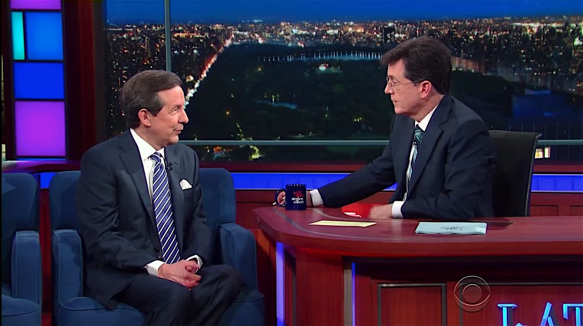 Chris Wallace tells Stephen Colbert that Fox News news doesn't skew ...