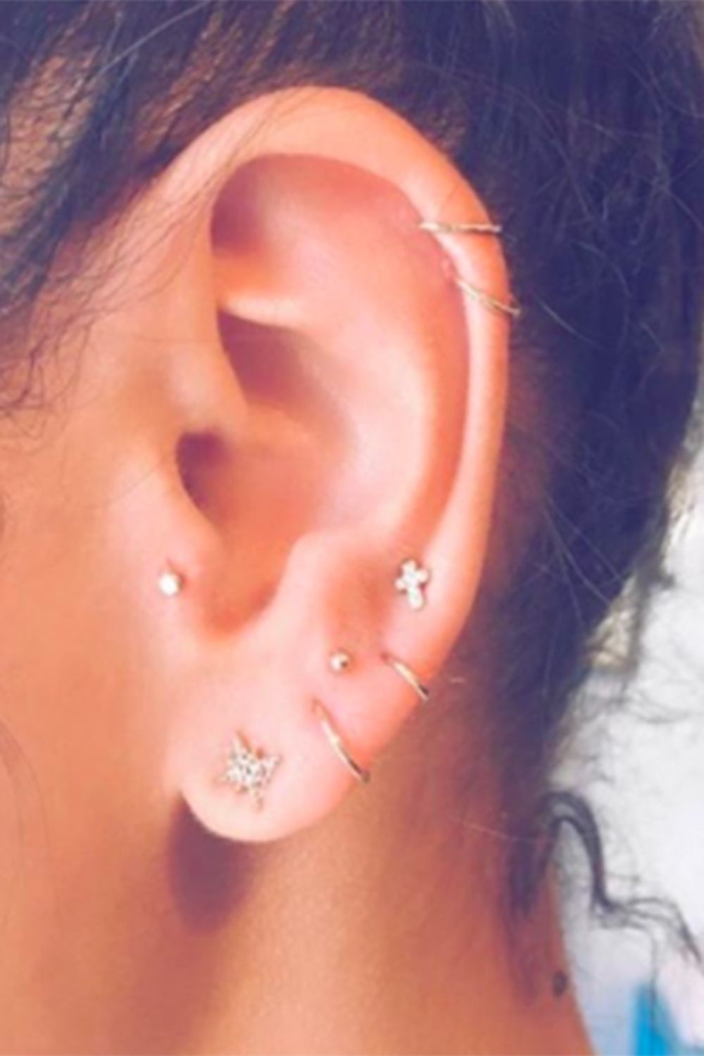 The best constellation ear piercing designs from Instagram | Marie ...