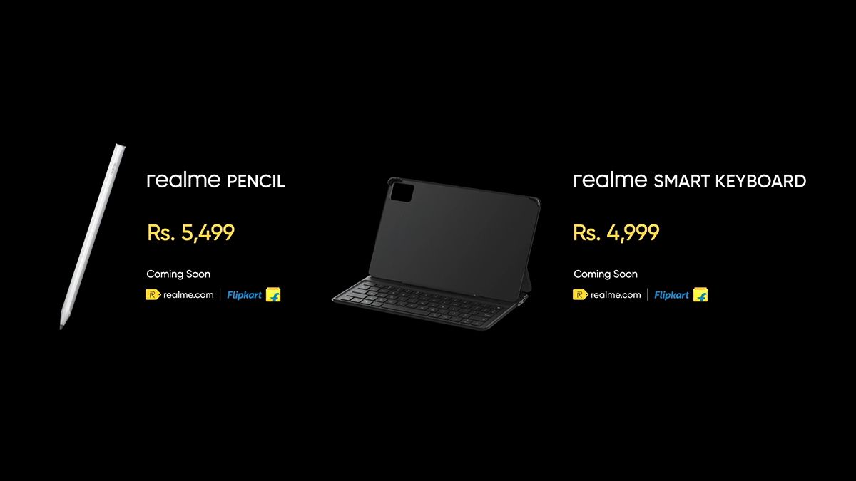 Realme Pad X, Realme Pencil, Realme Smart Keyboard and Realme Buds Air ...