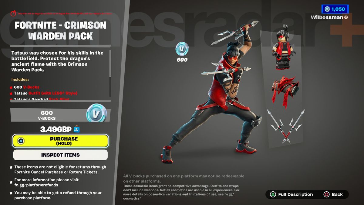 Fortnite Starter Pack, Crimson Warden, is the best deal | GamesRadar+