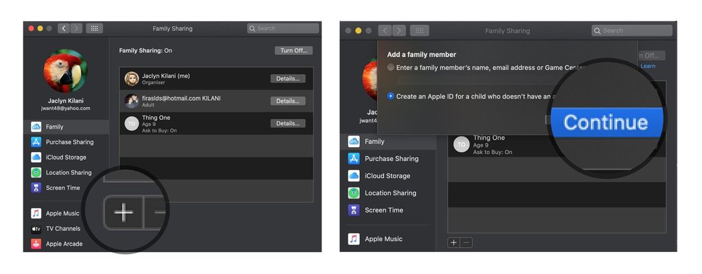 How to create and add a child account to Family Sharing | iMore