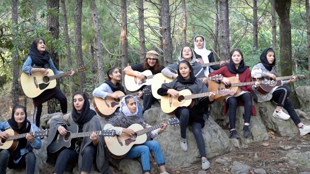 Watch a group of Afghan girls sing Won't Back Down aided by Joe Walsh ...